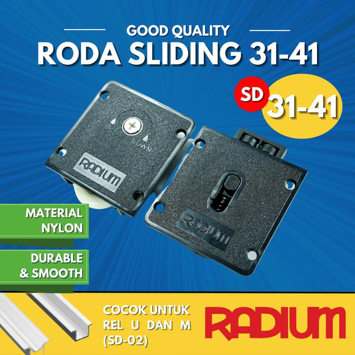 Jual Roda Sliding SD-3141 Radium rel u dan m 3141 pintu geser lemari ...