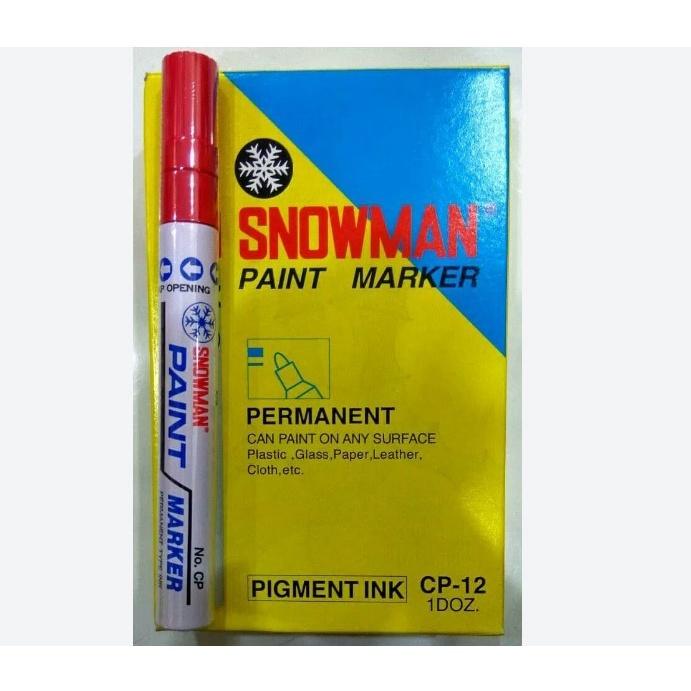 Jual Spidol Paint Marker Snowman - Merah, Pcs - Jakarta Barat - ABC ...