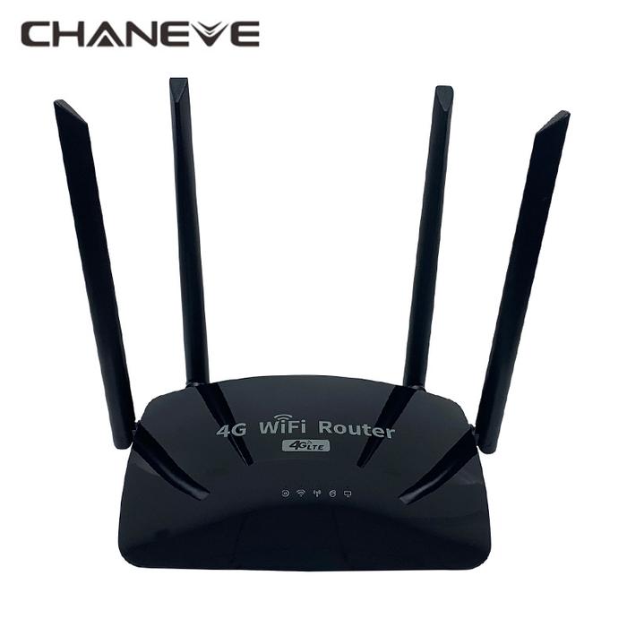 Jual CHANEVE 4G Router With SIM Card Slot Wireless Wi-Fi Router Home ...