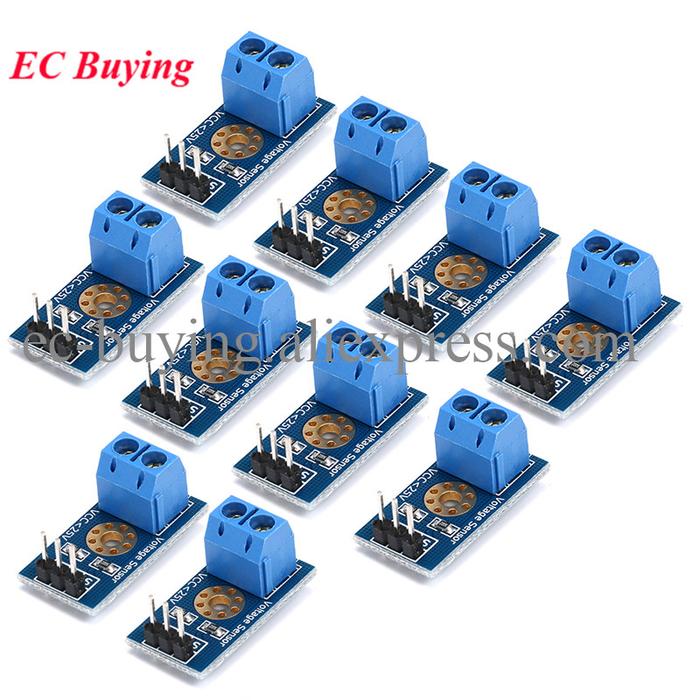 Jual 10 Buah/1 Buah Elektronik Pintar DC 0-25V Modul Sensor Tegangan ...