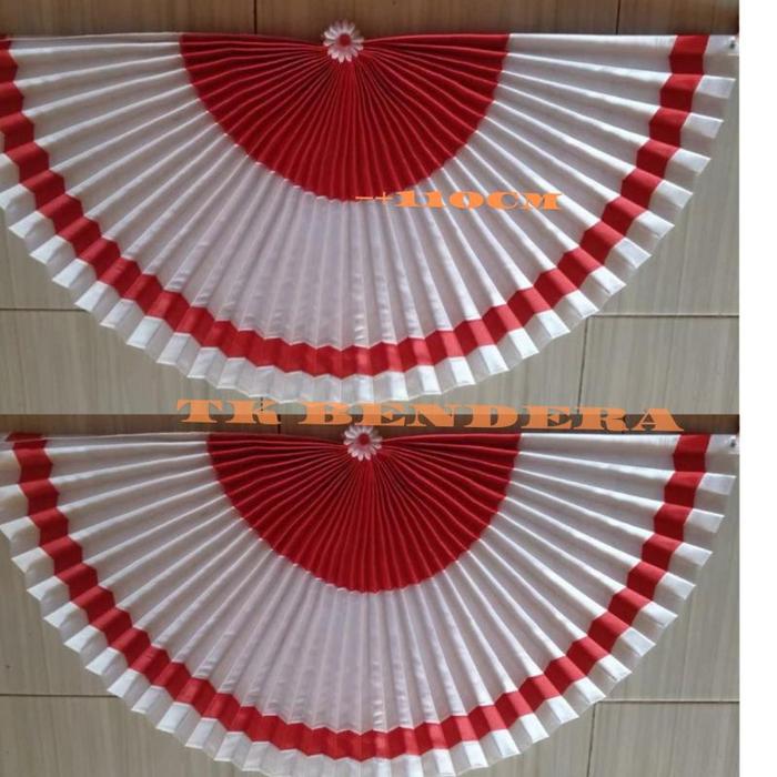 Jual Bendera Indonesia Bendera kipas merah putih bendera dinding - Kota ...