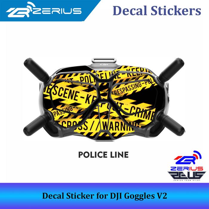 Jual Decal Sticker for DJI Goggles V2, Skin for DJI Goggles V2 - Police ...