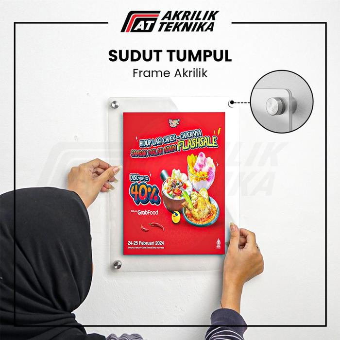 Jual Frame Bingkai Display Poster Akrilik Menu Dinding - Ukuran A3 ...