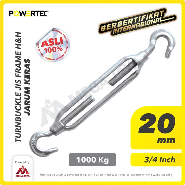 Promo Turnbuckle / Jarum Keras JIS Hook & Hook M20 POWERTEC Span Skrup ...