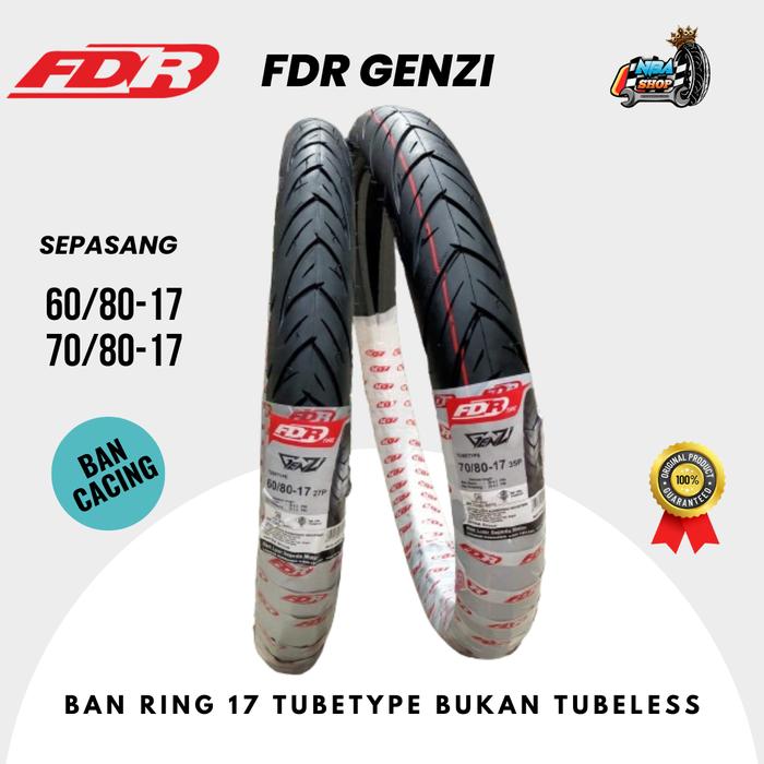Jual Paket Ban Motor Ring 17 Fdr Genzi 60/80 Dan 70/80 TT - Jakarta ...