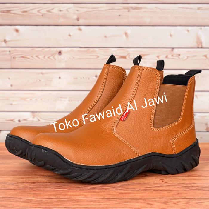 Jual Sepatu safety kulit sapi asli terbaik tahan api las bengkel pom ...