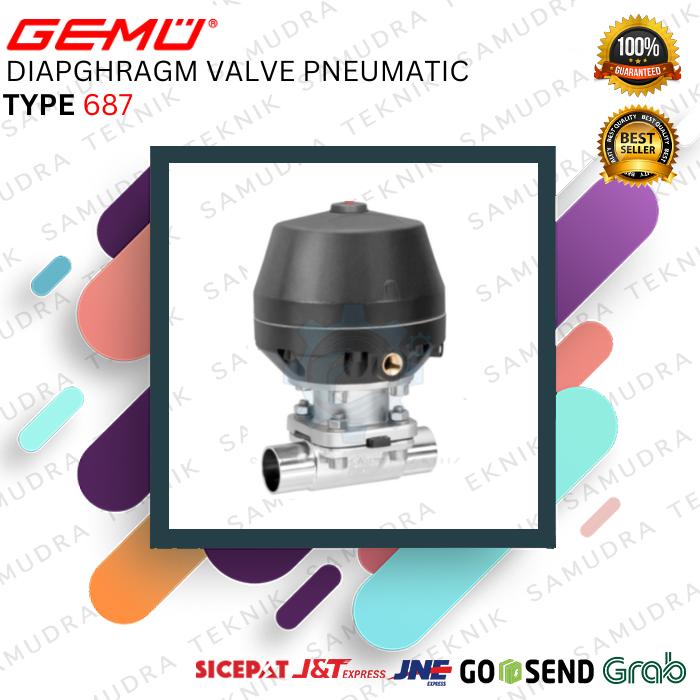 Promo Gemu Diaphragm Valve Pneumatic TYPE 687 DN 50 - Kab. Tangerang - SamudraTeknikStore ...