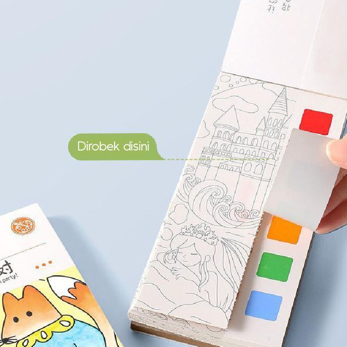 Jual BLOCK CITY PAINTING KIT MEWARNAI/ WATERCOLOR PAINT SET WARNA/ BUKU ...