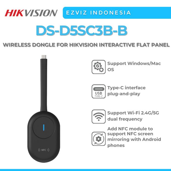 Promo HIKVISION DS-D5SC3B-B WIRELESS DONGLE FOR HIKVISION INTERACTIVE ...