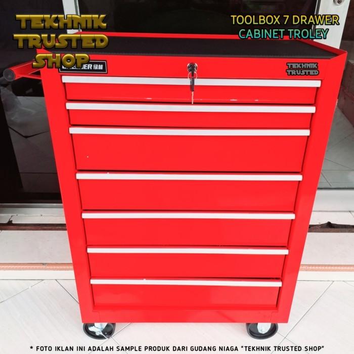 Jual Toolbox cabinet troley roda 7 laci rak perkakas mekanik GRN7 Best ...
