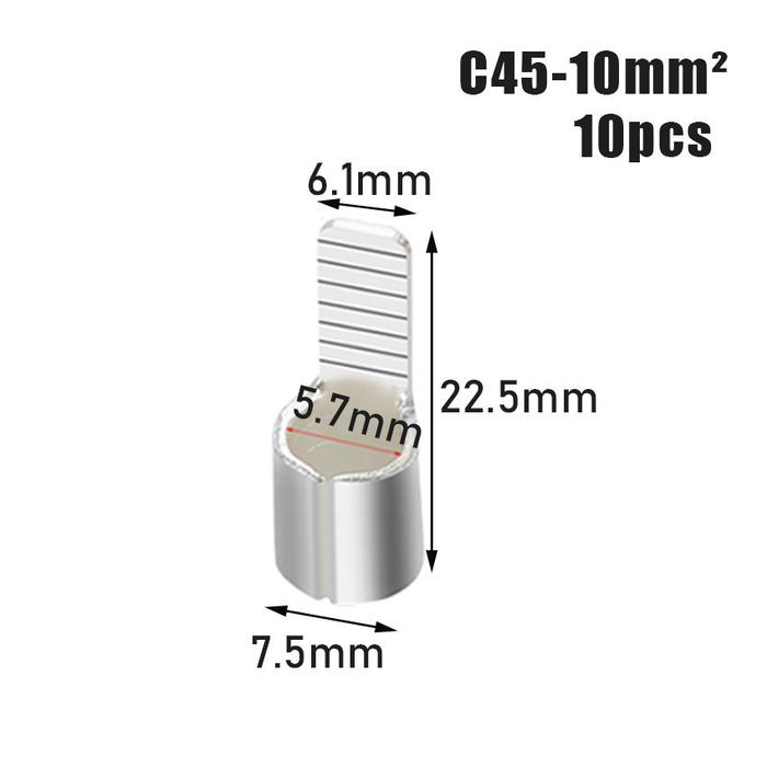 Jual 10Pcs Skun Tusuk Pin Gepeng C45 C-45 Sekun Kabel Terminal Wire ...