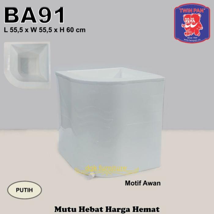 Jual Bak Air Mandi Sudut Oval Kamar Mandi PVC Plastik Warna - Kota ...