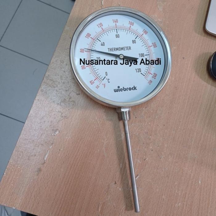 Jual Thermometer Temperature Gauge Raket Stainless 120 Derajat Celcius ...
