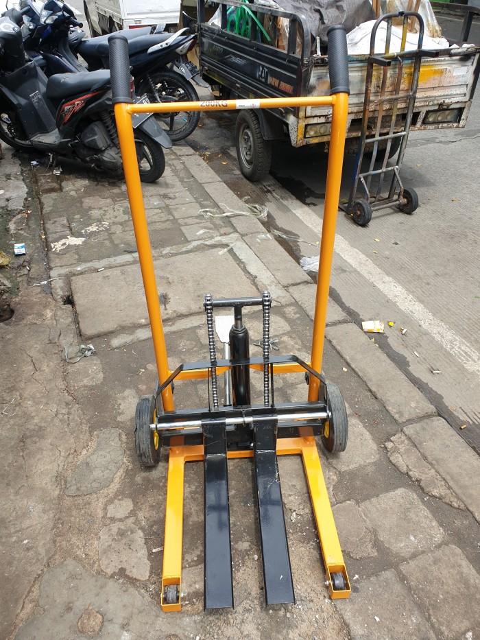 Jual Hand Stacker Trolley 200 KG / Hand Forklift Trolli Mini Best ...