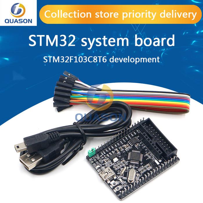 Jual STM32F103C8T6 stm32f103 stm32f1 STM32 system board learning board evaluation kit ...