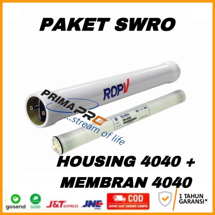 Jual Paket Membran Swro Membran Sw4040 + Housing sw 4040 Mesin Ro sea water - Jakarta Barat ...