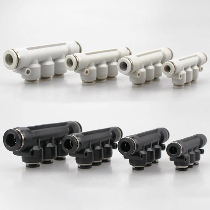 Jual CHROMEE 4 6 8 10 12mm Tube PKG 5 Ports Splitter Plastic Brass ...