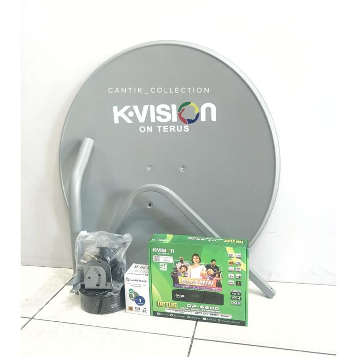 Jual Parabola Mini 45 cm Full Set Kvision Lengkap Receiver Optus ...