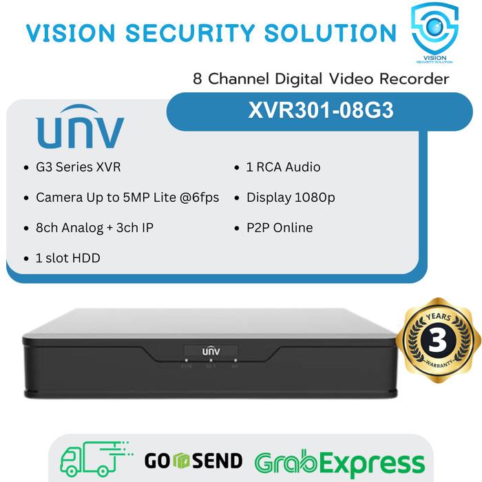 Jual Aes Dvr / Xvr Unv 8Ch Xvr301-08G3 1 Hdd H.265 G3 Series - Kab ...