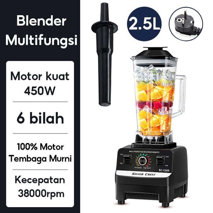Jual TIXX Blender 2.5L 220V 6 Pisau chopper Juicer Multifungsi ...