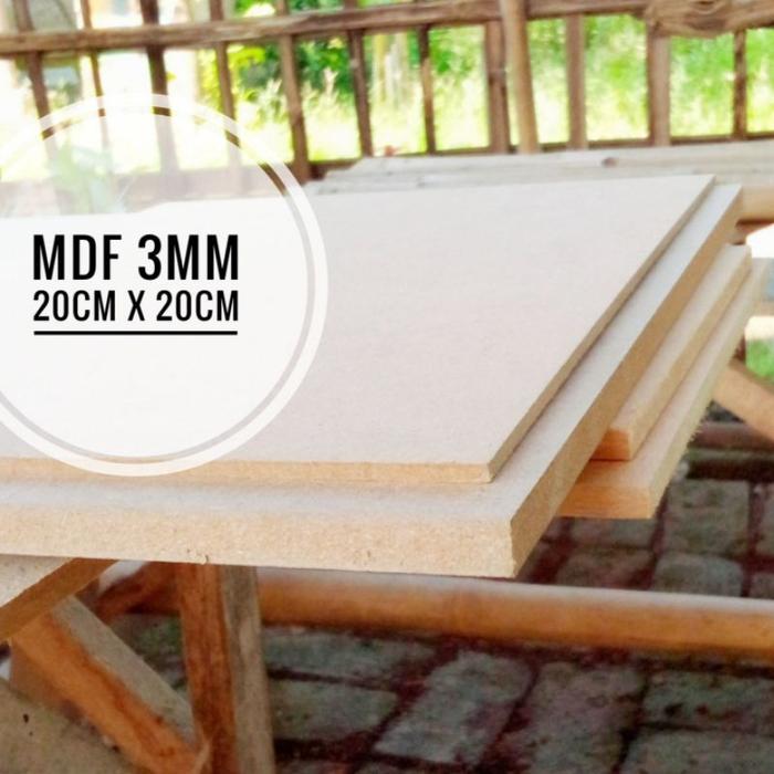 Jual kayu papan mdf tebal 3mm ukuran 20x20cm - Kota Tasikmalaya ...
