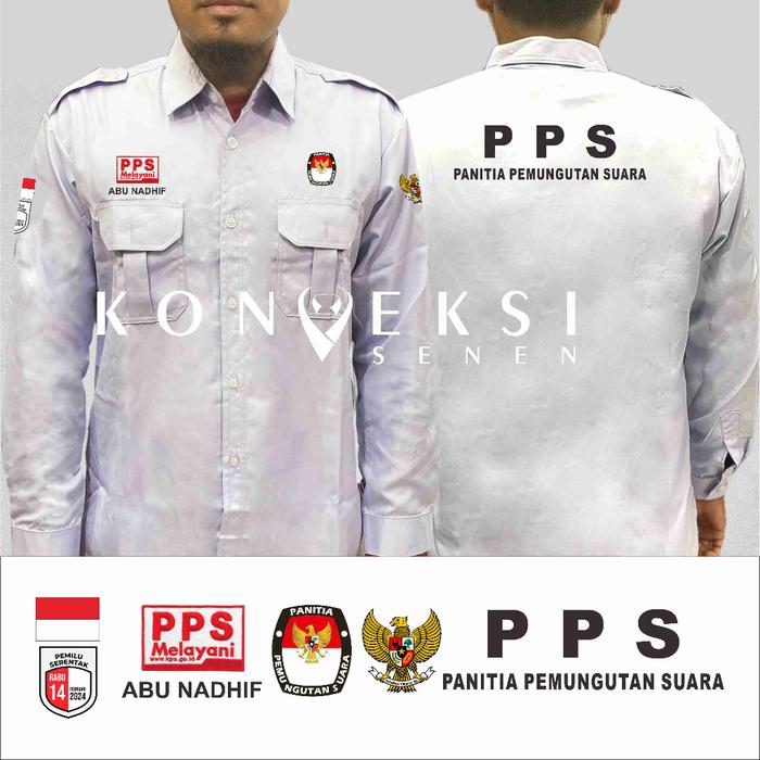 Jual BIG SIZE Kemeja PPS full atribut baju PPS seragam PPS kemeja ...