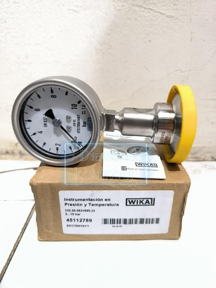 Jual PRESSURE GAUGE WIKA DIAPHRAGM SEAL 0 - 10 BAR Best - Kota Surabaya ...