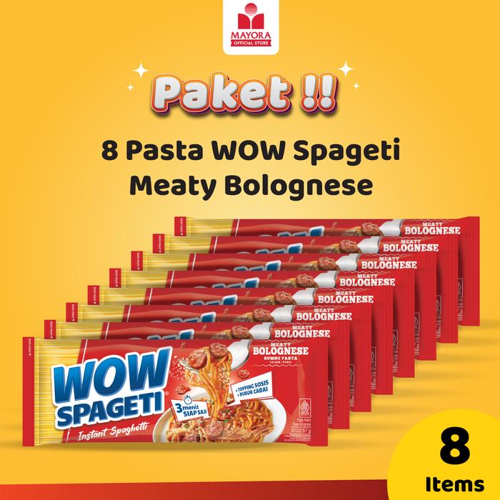 Promo PAKET 8 Pasta WOW Spageti Meaty Bolognese - Jakarta Barat ...