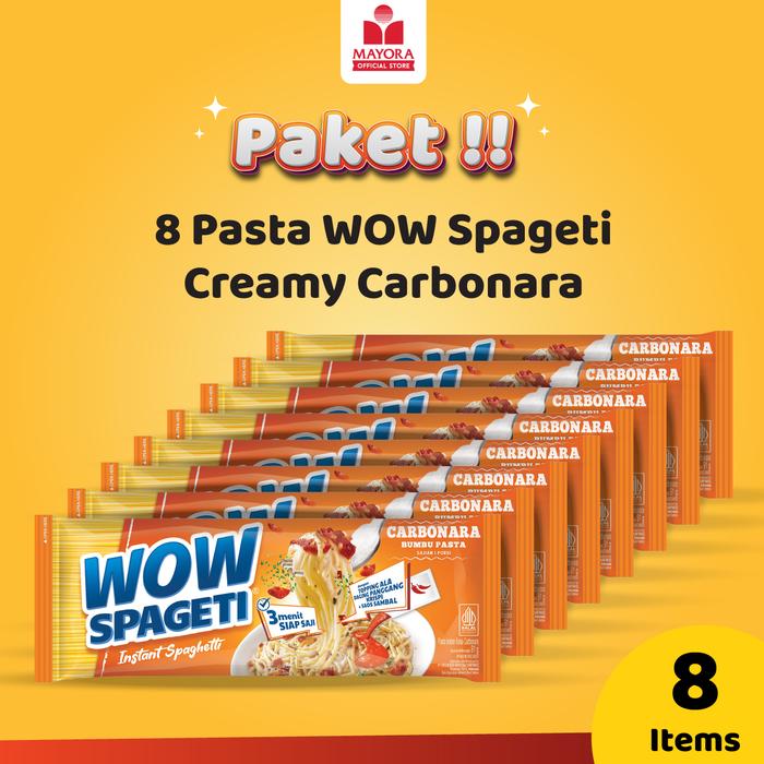 Promo PAKET 8 Pasta WOW Spageti Creamy Carbonara - Jakarta Barat ...
