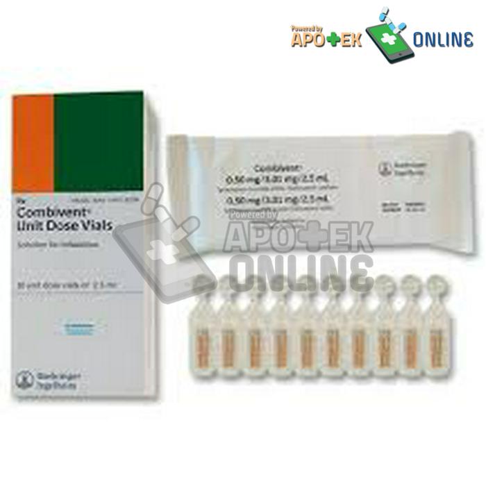 Jual COMBIVENT 2,5ML UDV 10`S/SALBUTAMOL SULFAT,IPRATROPIUM BROMIDE ...