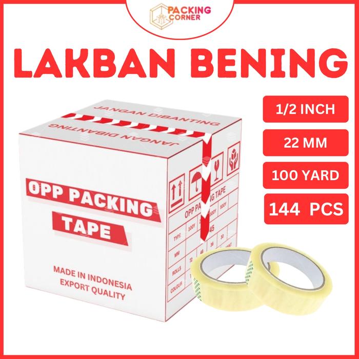 Jual 1 Dus Lakban Isolasi Tape ATK 1 inch 24mm x 90 yard 90Y 1 Dus ...