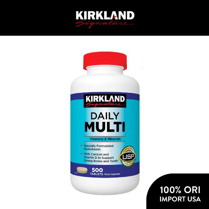 Jual Kirkland Daily Multi Vitamins and Minerals - 500 Tablet - Kota ...