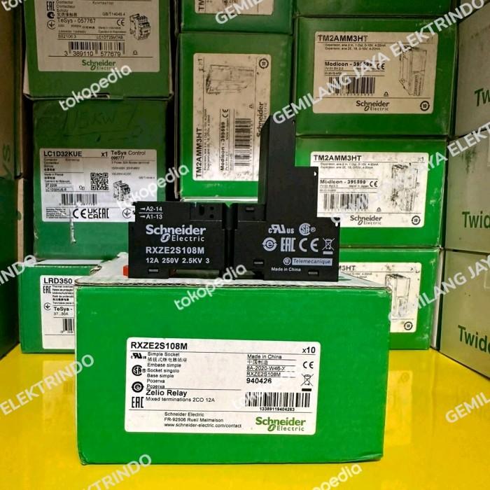 Jual SOKET RELAY SCHNEIDER RXZE2S108M 8 PIN 8 KAKI 12A 250V 2C/O UNTUK RXM2 - Jakarta Pusat ...