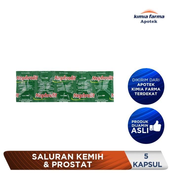 Jual NEPHROLIT STRIP 5 KAPSUL / OBAT HERBAL BATU GINJAL / KIMIA FARMA ...