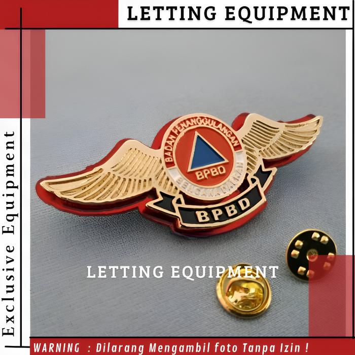 Jual Atribut BPBD Pin Emblem Wing Monogram Sabuk pdh ikat pinggang ...
