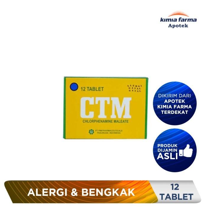 Jual CTM 4 MG STRIP 12 TABLET / OBAT ALERGI / KIMIA FARMA - Kota ...