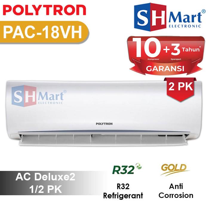 Promo Ac Polytron 2 Pk Standart PAC-18VH / PAC18VH Freon R32 Self ...