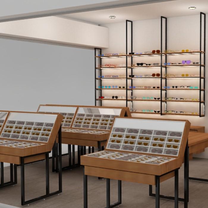 Jual KRL - 632 MEJA ETALASE OPTIK MINIMALIS MODERN HPL TACO HARGA UNIT ...