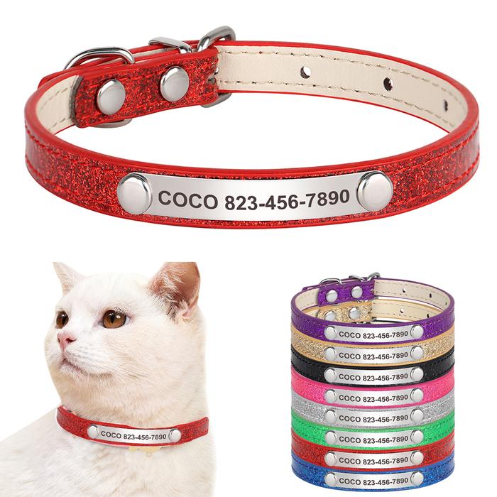 Personalized Cat Collar stores with Gold
