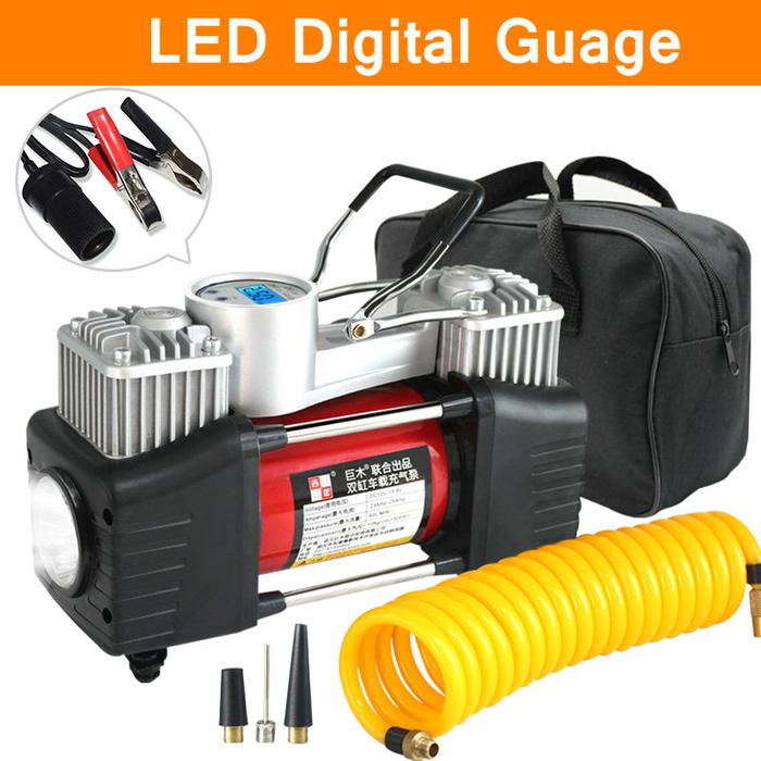 Jual High Pressure Preset Air Pump 12v Air Compressor Car Tyre Tire ...