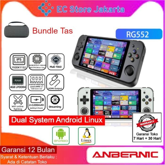 Jual Anbernic RG552 Retro Video Game Console Dual systems Android Linux ...