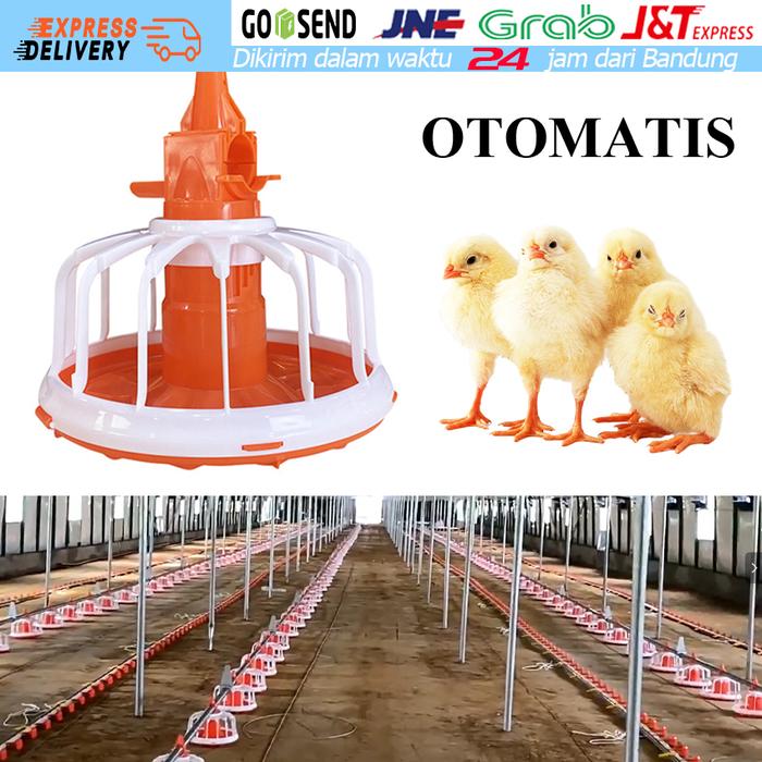 Jual Tempat Makan Pakan Ayam Otomatis Alat Ternak Ayam Unggas Pan Feeder Ayam - Kota Cimahi ...