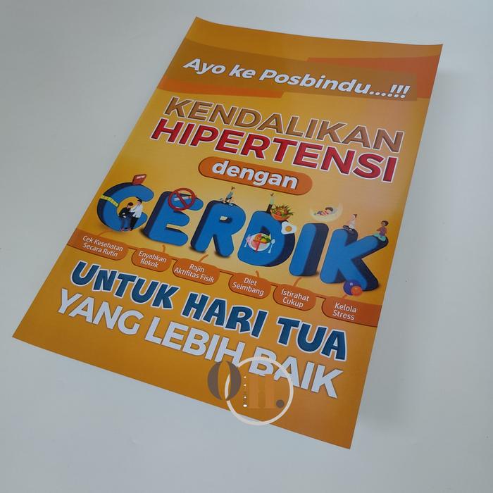 Jual Poster Kendalikan Hipertensi Dengan Cerdik - Poster Lansia PTM ...