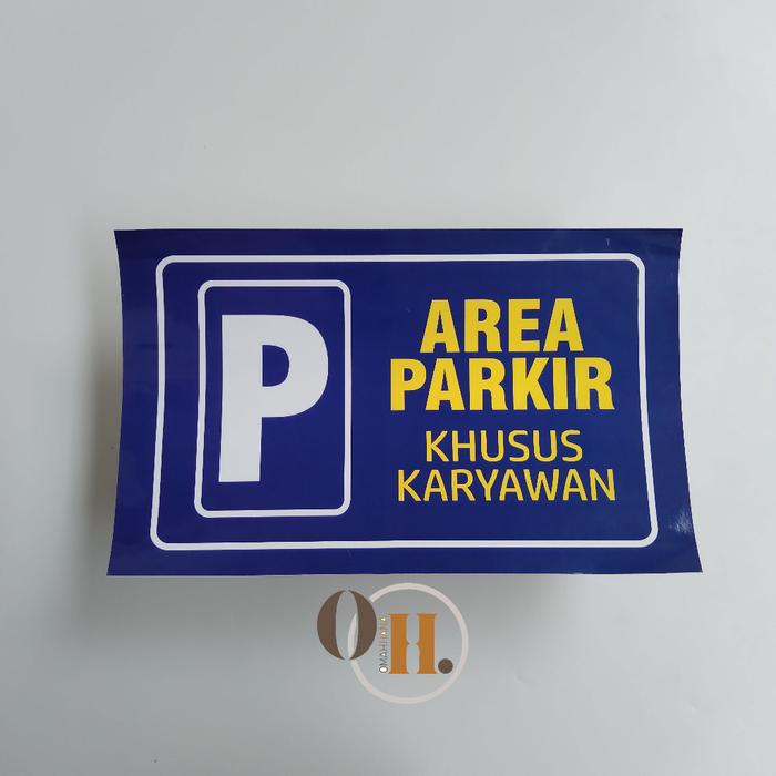 Jual Stiker Parkir Khusus Karyawan - Stiker Tanda Parkir - Stiker ...