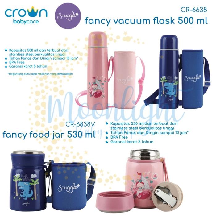 Jual Crown Easy Travel Food Jar Thermos Vacuum Flask -Termos Makan Air ...