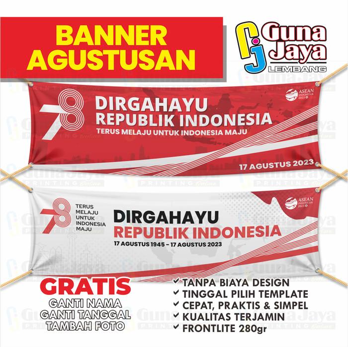 Jual Banner Spanduk Agustusan 17 Agustus HUT Republik INDONESIA - Kota ...
