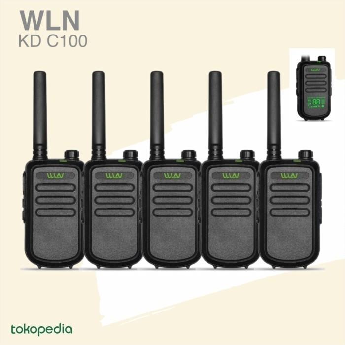 Promo Paket 5 Unit HT WLN KD C100 ORI Handy Talky WLAN C100U Mini Radio ...