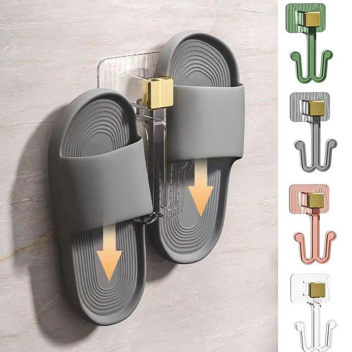 Jual Plastic Non-perforated Slippers Rack Practical Drain Space Saving ...