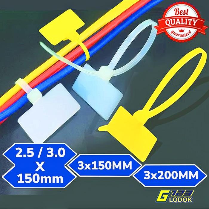 Jual Kabel Tis Tie Ties Cable Label Maker Marker Name Tag Label ...