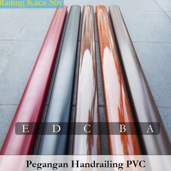 Jual JT-2024 HANDRAILING PVC PEGANGAN RAILING TANGGA WARNA COKLAT SERAT ...